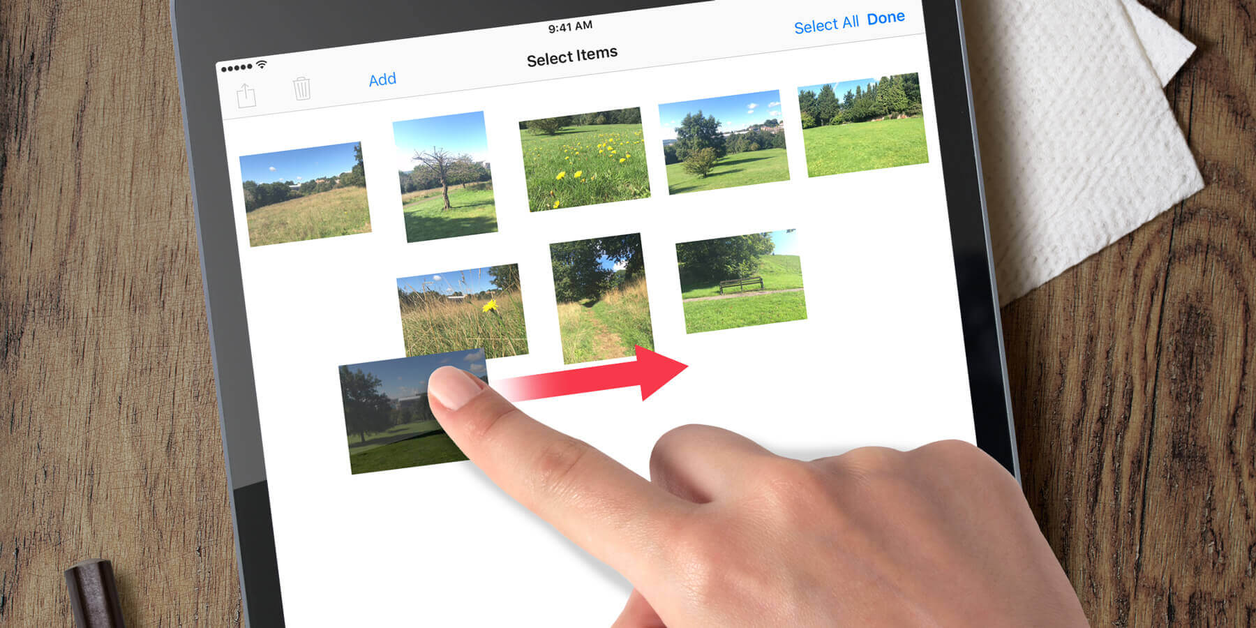 Album Order Rearrange Photo Albums IOS 11 Guide iPad TapSmart