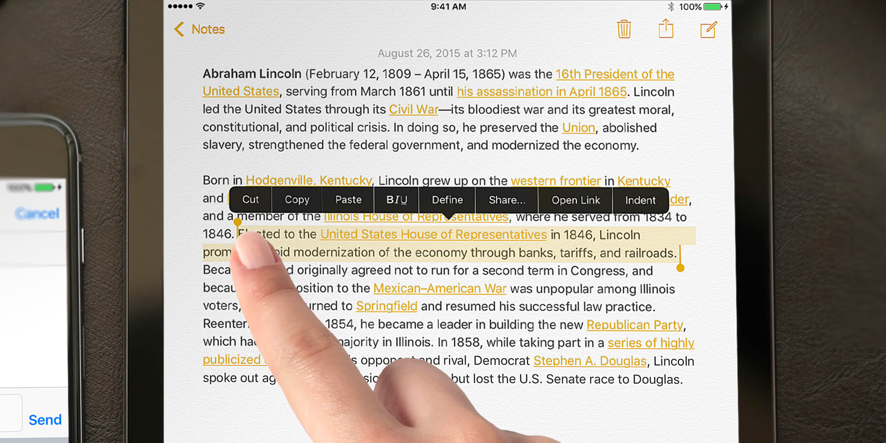 IOS 9 How To Select Copy And Paste Text On IPad TapSmart