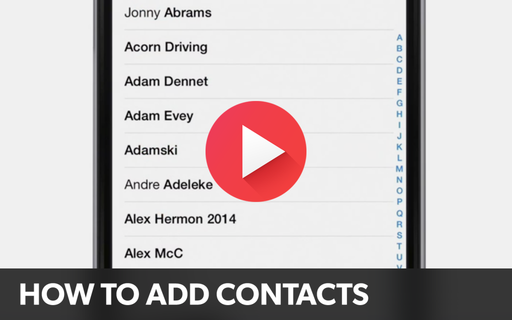 Guide: add and delete contacts on the iPhone | iOS 9 - TapSmart