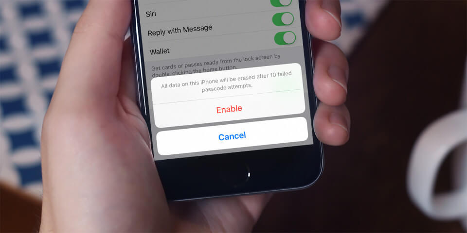 Guide: protect your data with auto-erase | iOS 9 - TapSmart