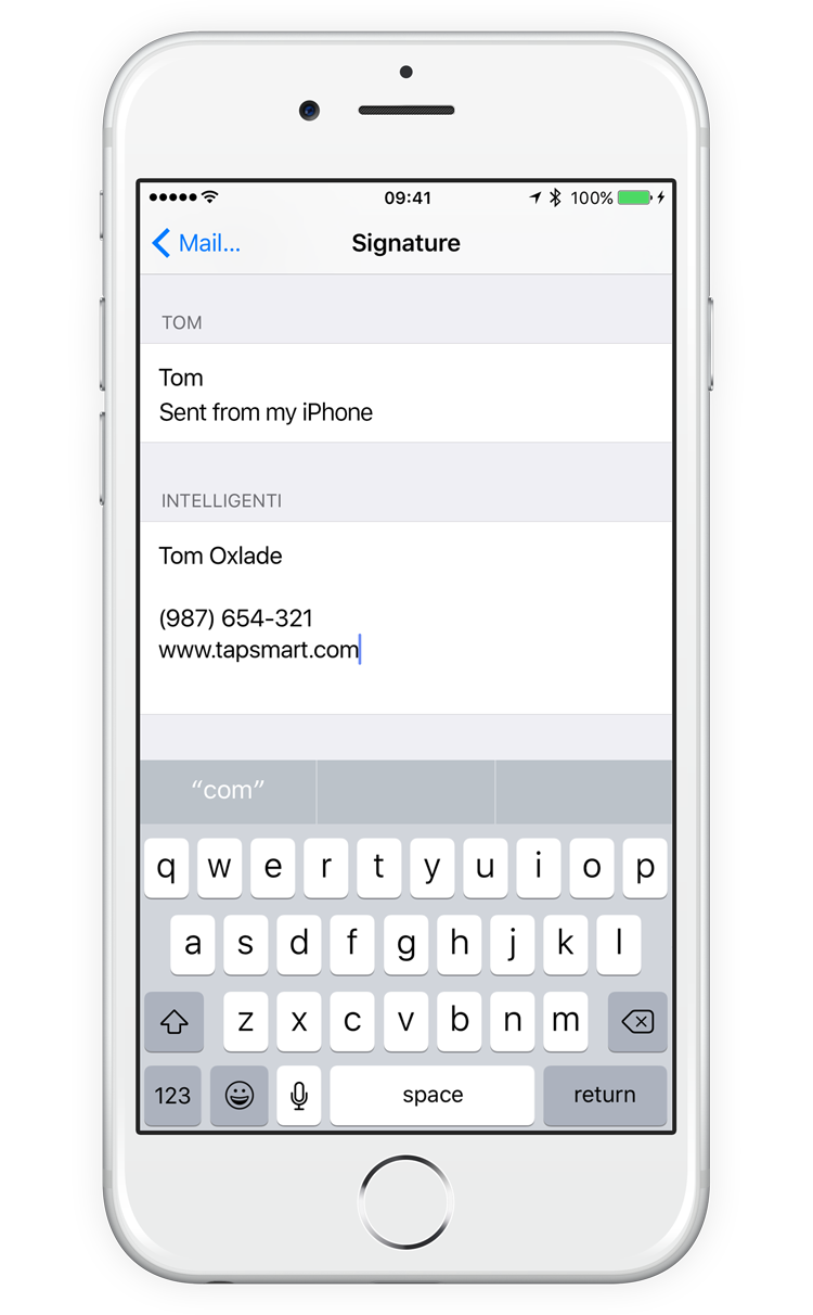 Guide Create A Personal Email Signature In The IPhone Mail App IOS 9