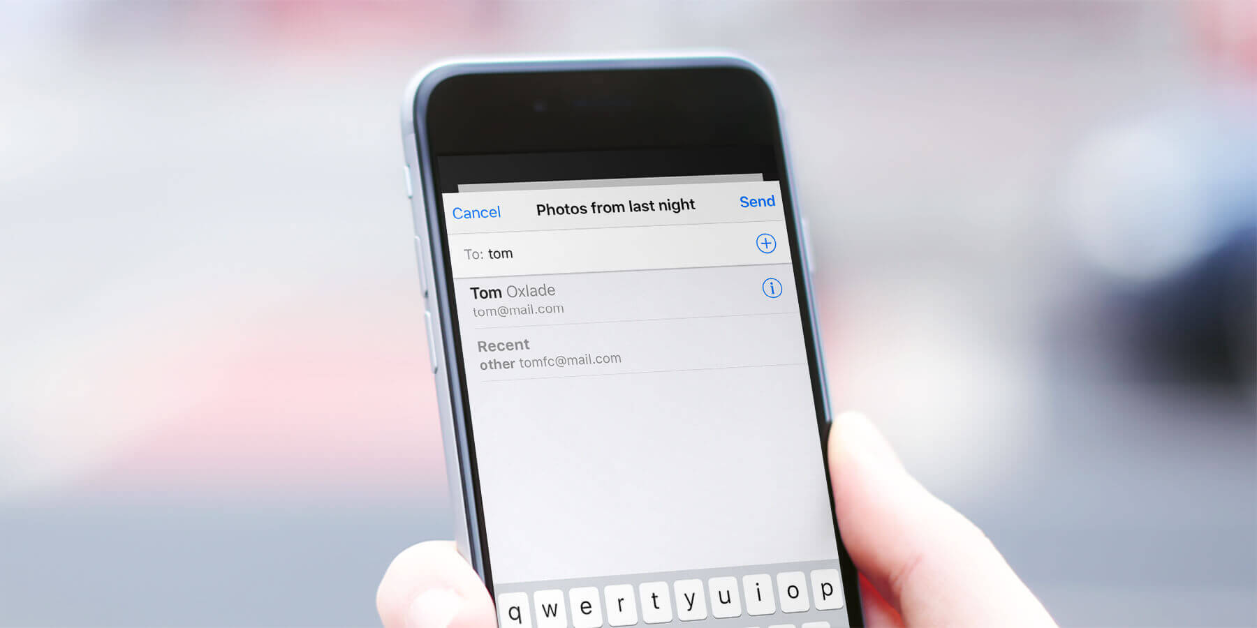 Guide Remove Saved Email Addresses From recents In IPhone Mail App IOS 9 TapSmart