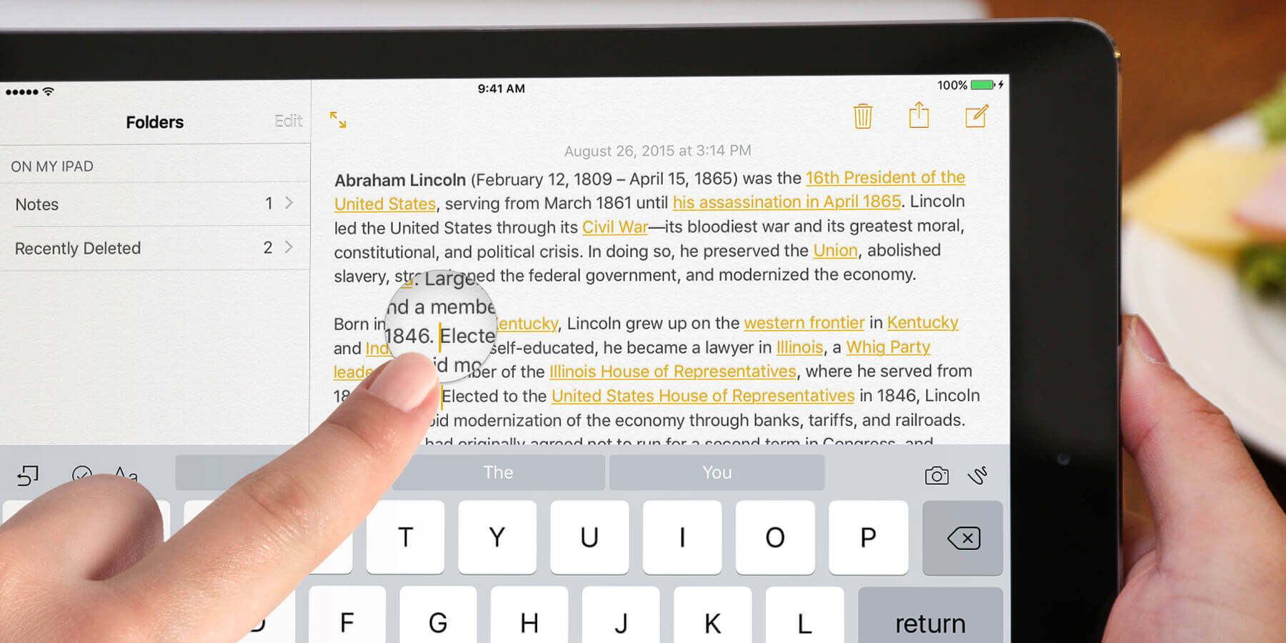 Ios 9 Place Your Cursor To Edit Text With Precision On Ipad Tapsmart