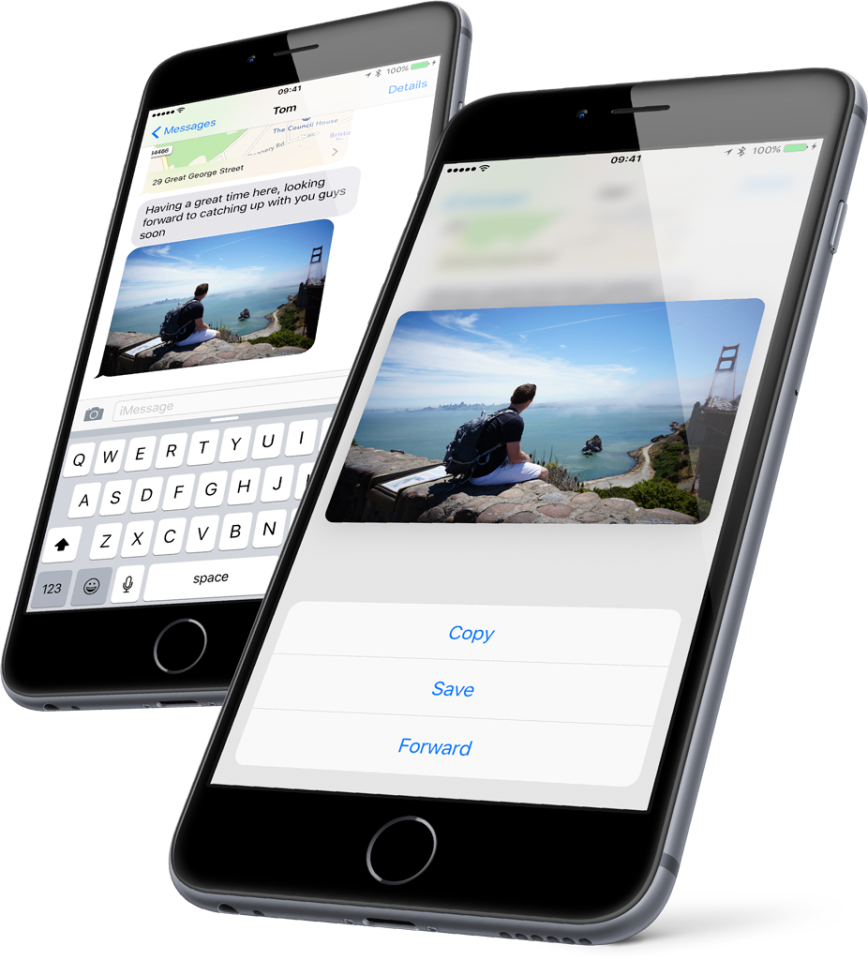 Guide: how to 'peek' and 'pop' with 3D Touch on iPhone 6s | iOS 9 ...