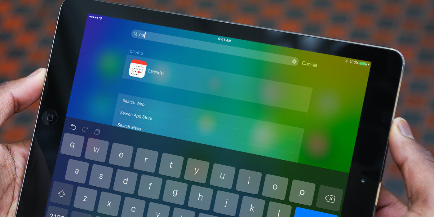iOS 9: Intelligent search with Spotlight on iPad - TapSmart