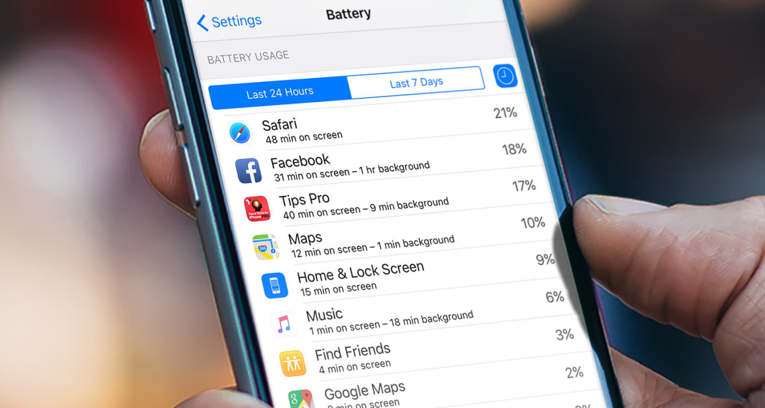 Guide: Keep track of battery usage | iOS 9 - TapSmart