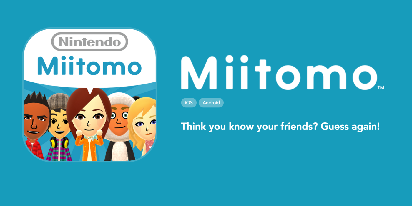 Nintendo launch first ever mobile app, "Miitomo" with oddball advert ...