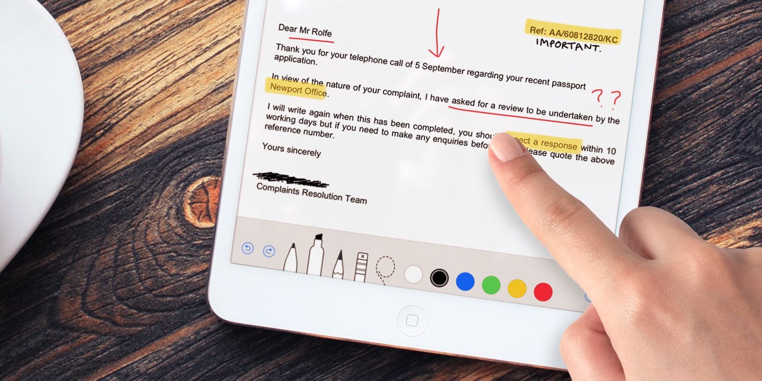 Document Markup Add Quick Annotations To Files IOS 11 Guide iPad