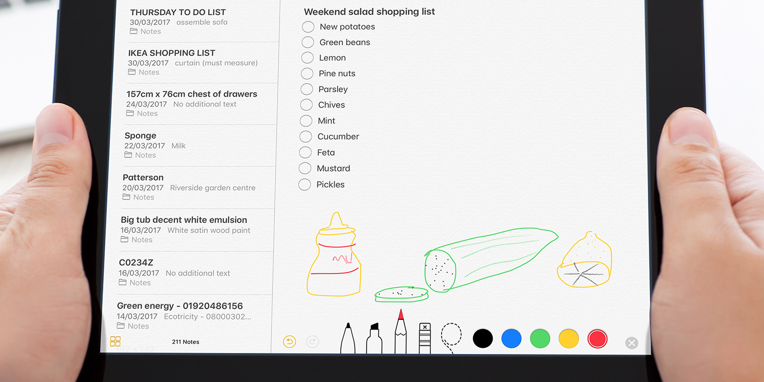 Taking Notes Getting Started With Notes IOS 11 Guide iPad TapSmart