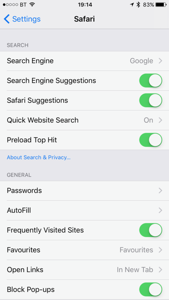 Safari settings: which options are important to change? - TapSmart
