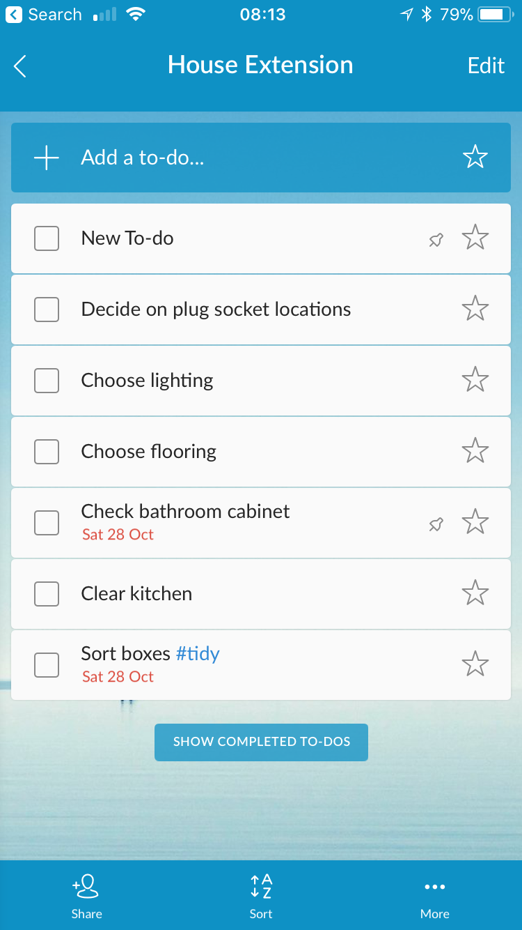 Wunderlist – great app for Getting Things Done - TapSmart