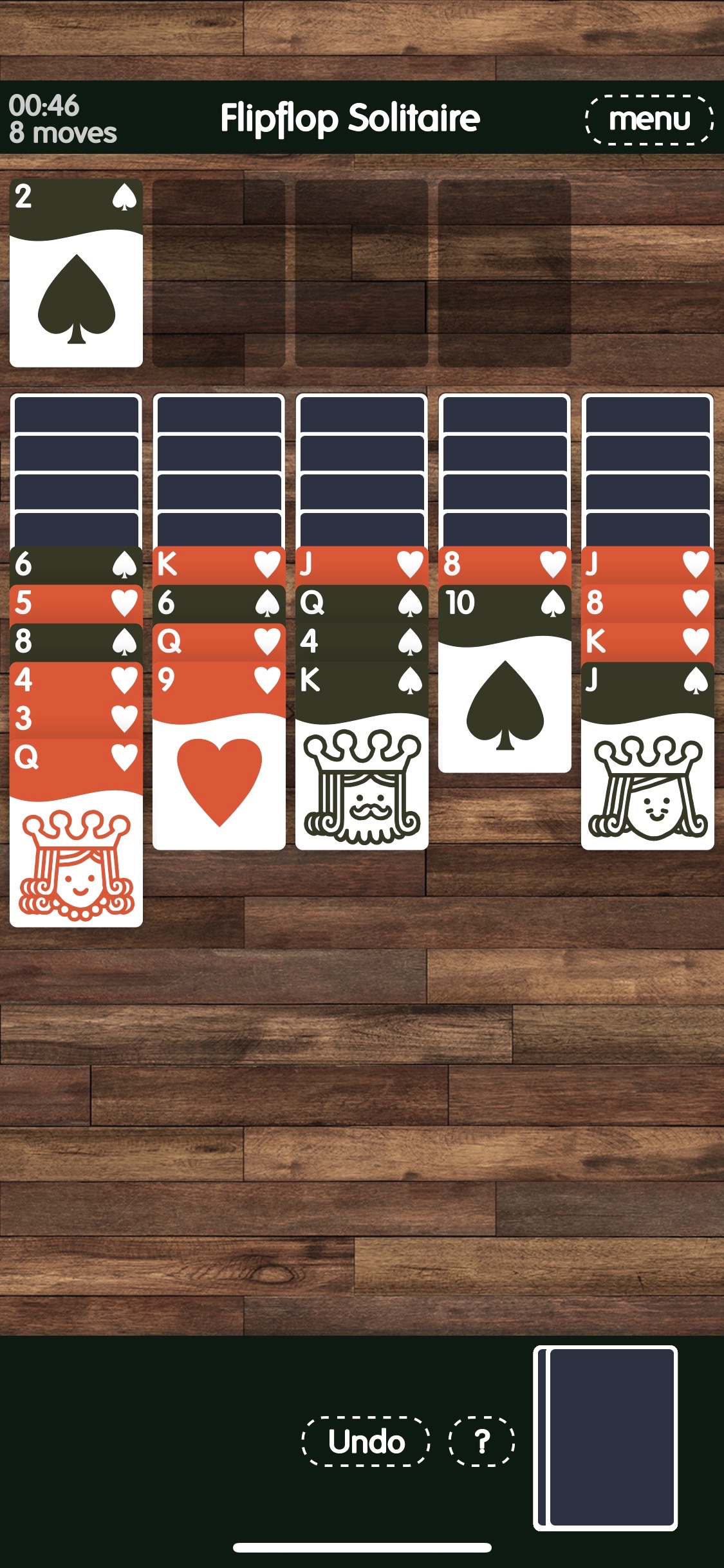 Flipflop Solitaire - Classic card game with a devilish twist - TapSmart