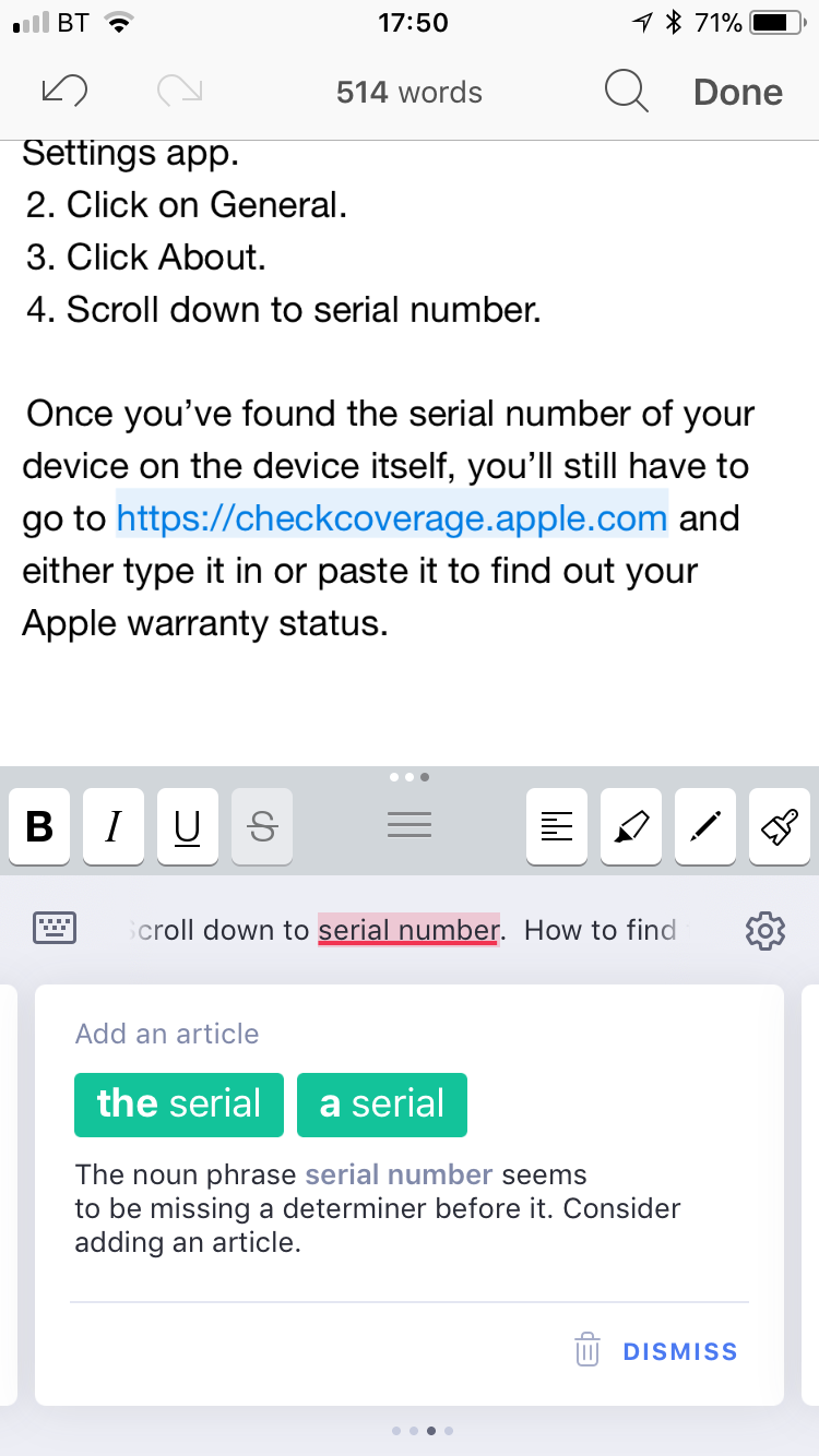 Grammarly keyboard: Improve your spelling and grammar - TapSmart