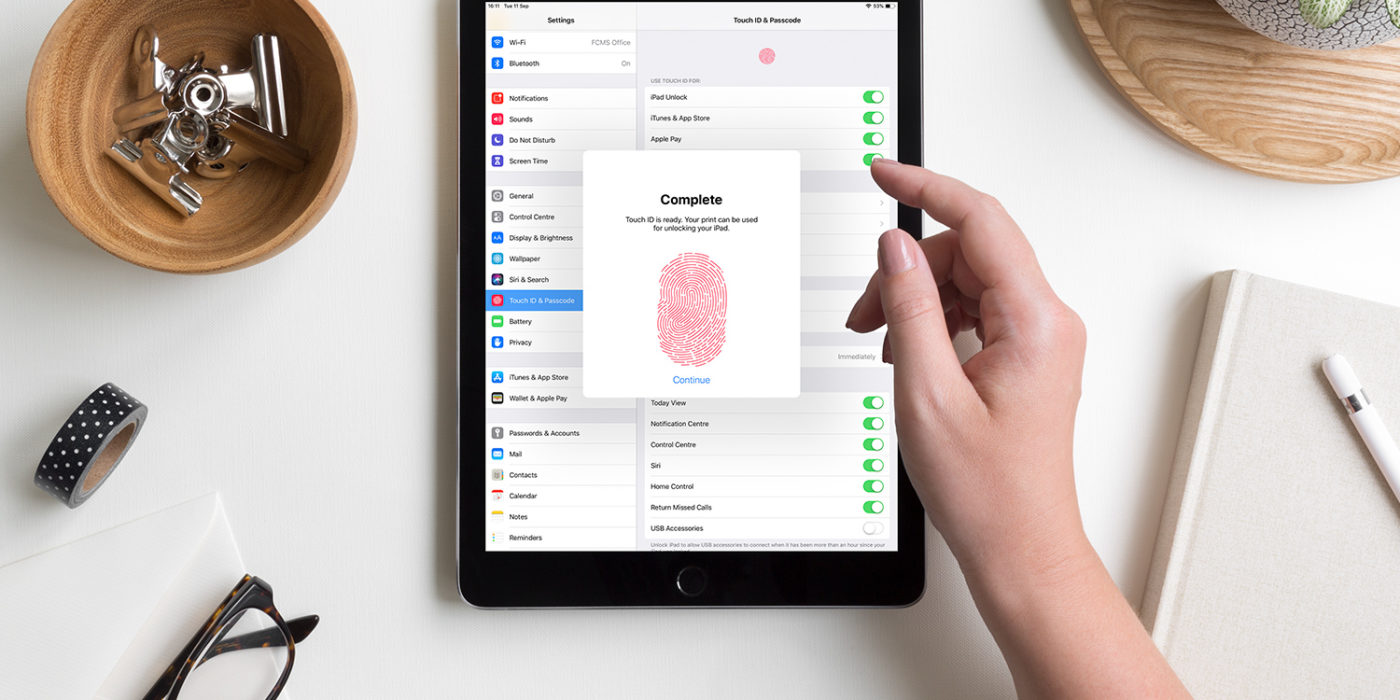 Touch ID: Unlock With A Fingerprint Scan | iPadOS 17 Guide - TapSmart