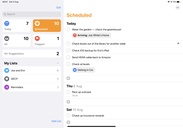 Reminders in iOS 13 – a complete revamp for this to-do app - TapSmart