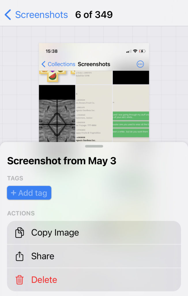 Manage your screenshots - how to search, tag, and copy text - TapSmart