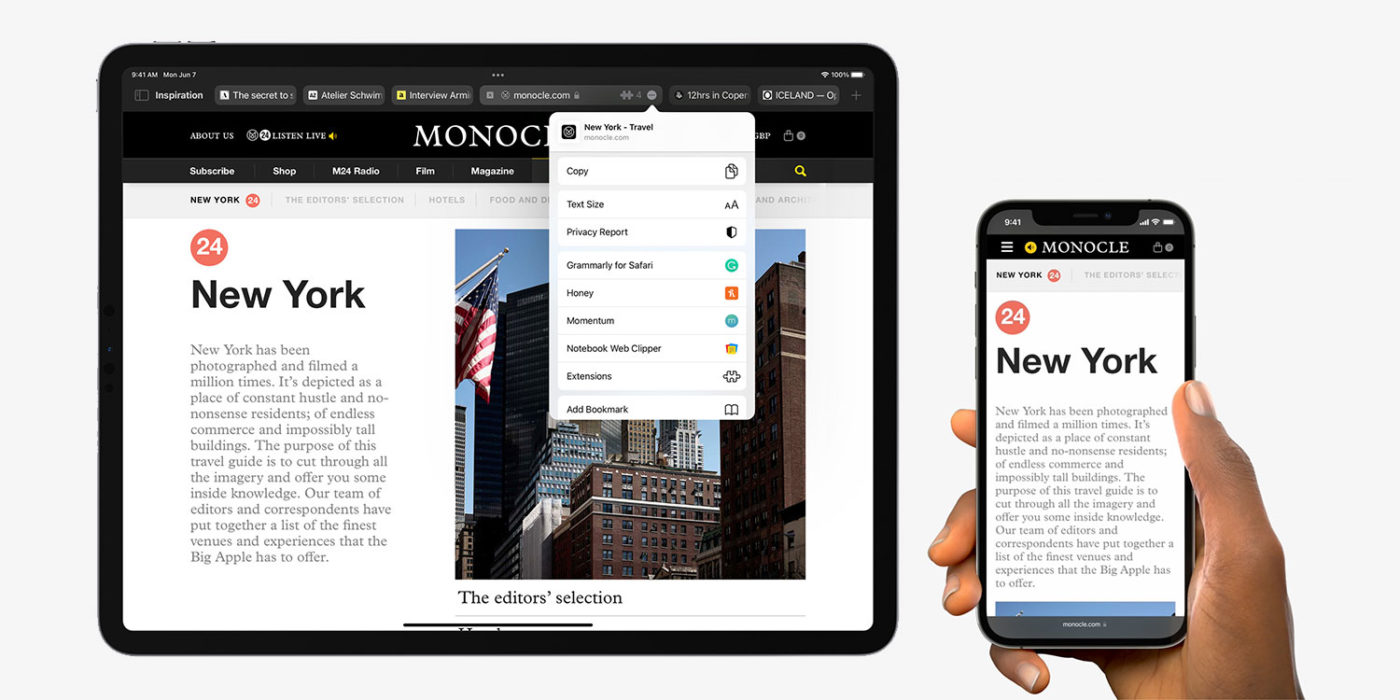 Tabs and extensions – Safari overhauled for iOS 15 - TapSmart