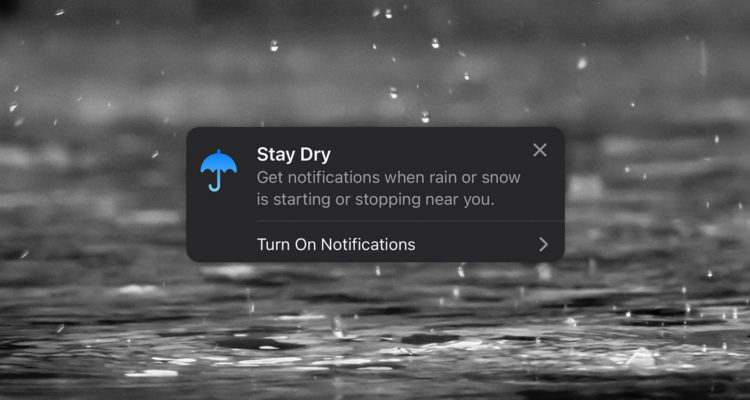 Precipitation alerts – real-time bad weather notifications - TapSmart