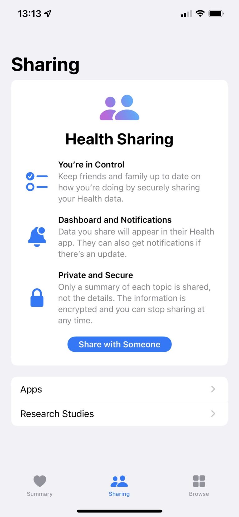 Health data sharing – allow access to family or doctors - TapSmart