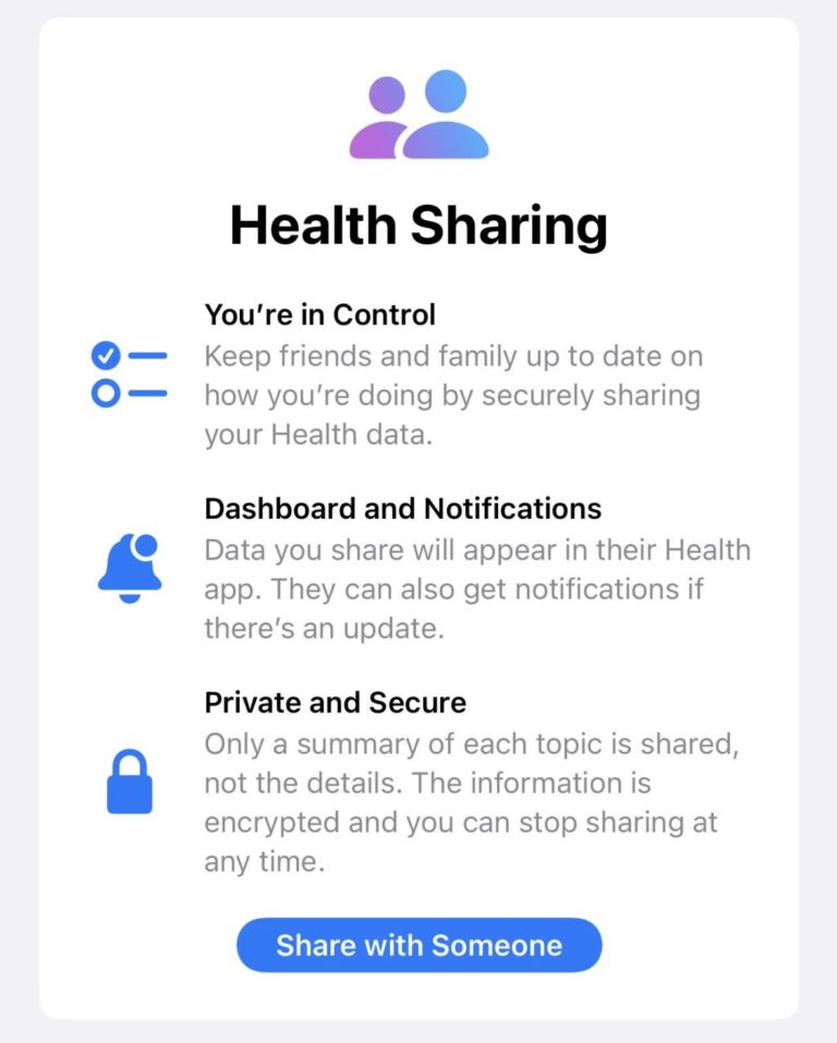 How to share your Health app data with family, friends, and doctors ...