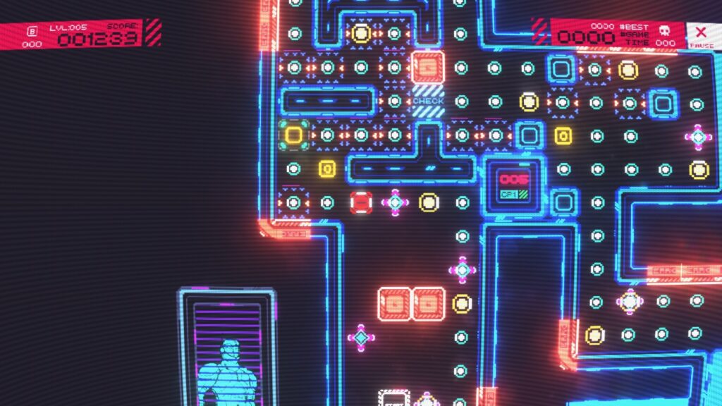 Cyber Protocol - Cyberpunk block sliding puzzler - TapSmart