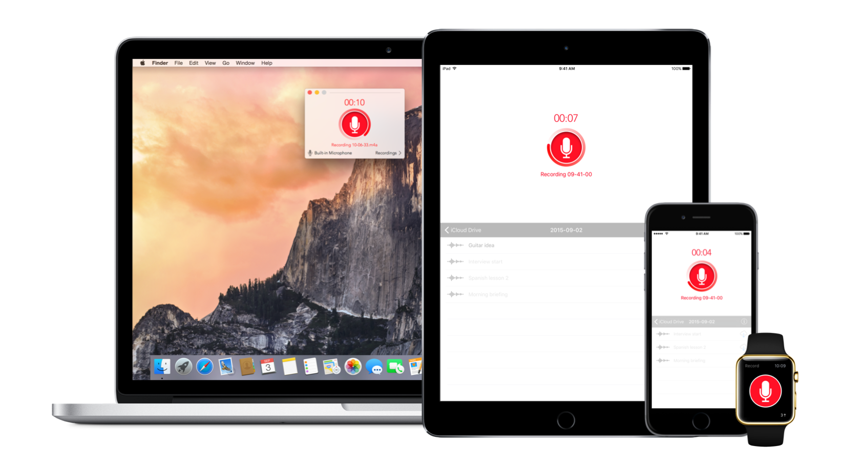 The classic app: Just Press Record - TapSmart
