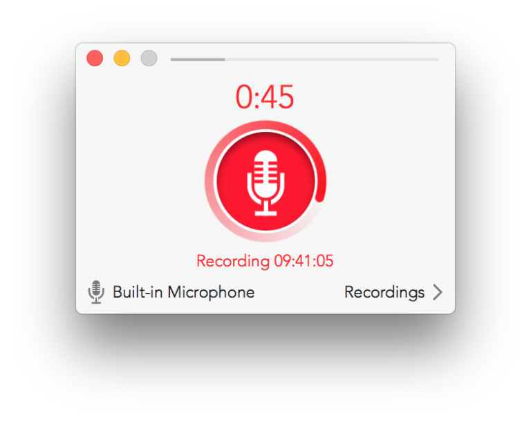 The classic app: Just Press Record - TapSmart