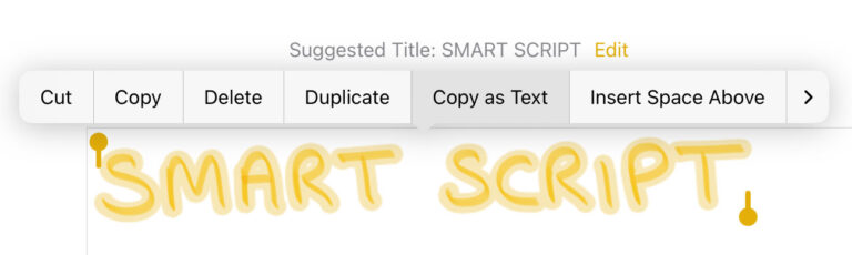 Smart Script tidies up your Apple Pencil handwriting and makes it ...