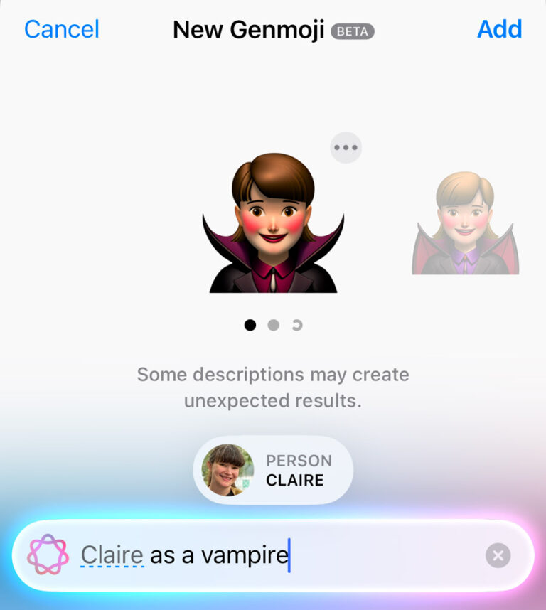 Design your own emoji from a prompt with Apple Intelligence and Genmoji ...