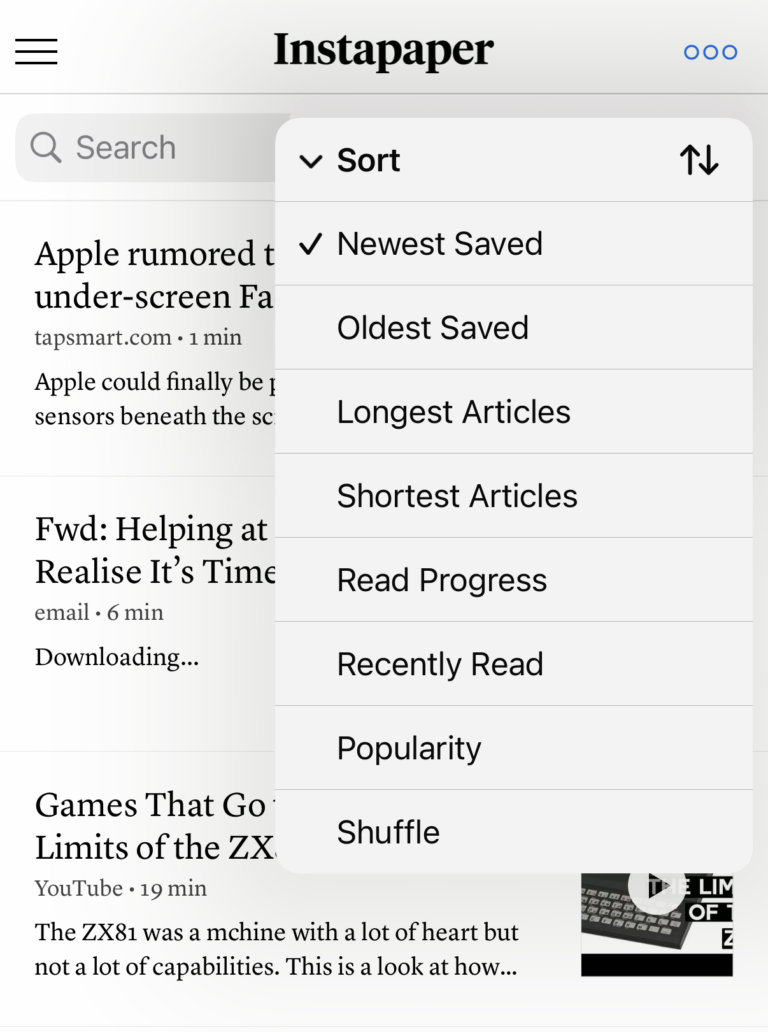 Deep dive: save articles for later with Instapaper - TapSmart